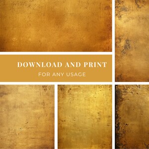 Gold Digital Paper Scrapbook Paper Gold Foil Digital Paper - Etsy