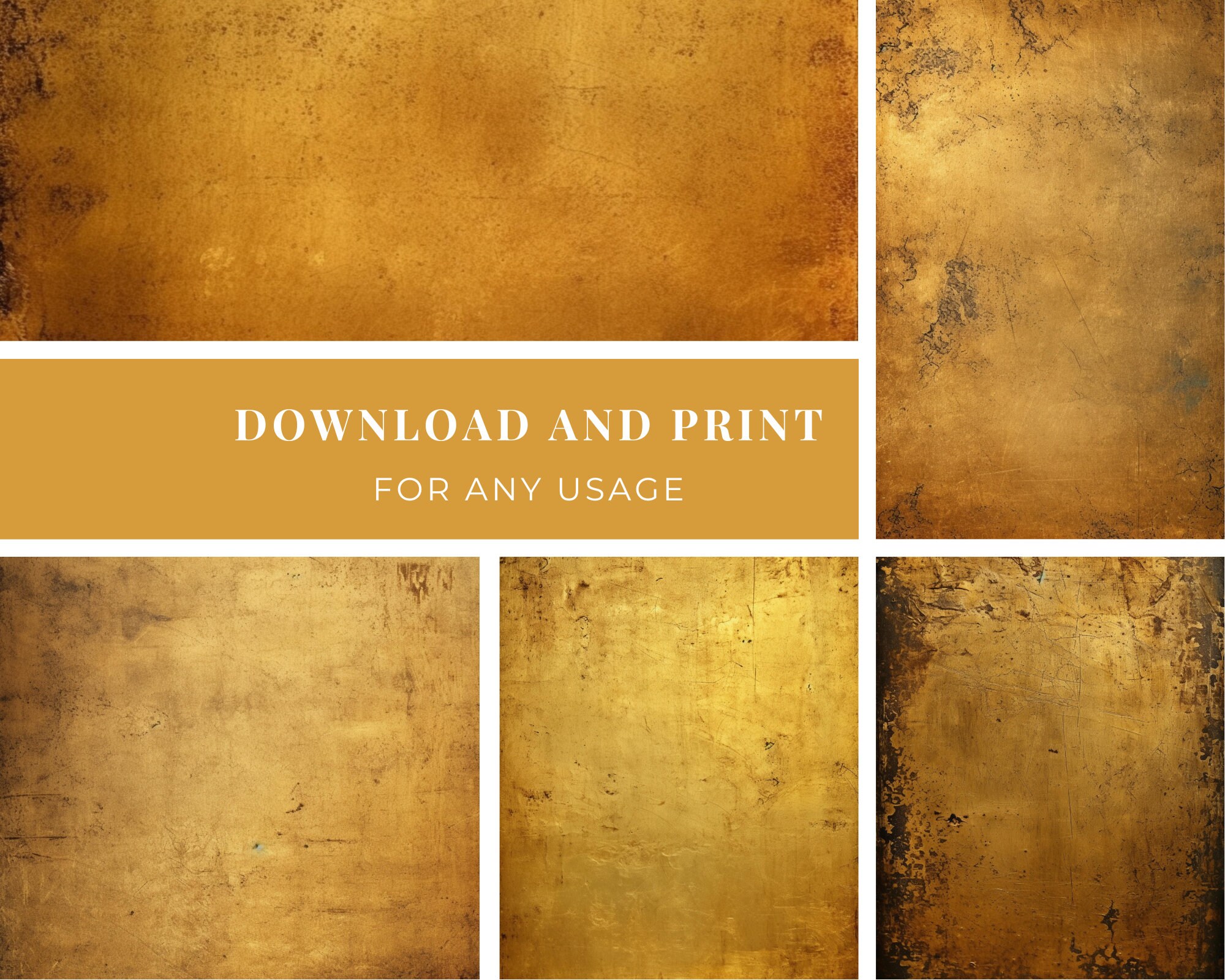 Gold Digital Paper Scrapbook Paper Gold Foil Digital Paper - Etsy