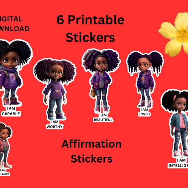 Brown Girl Stickers - Etsy