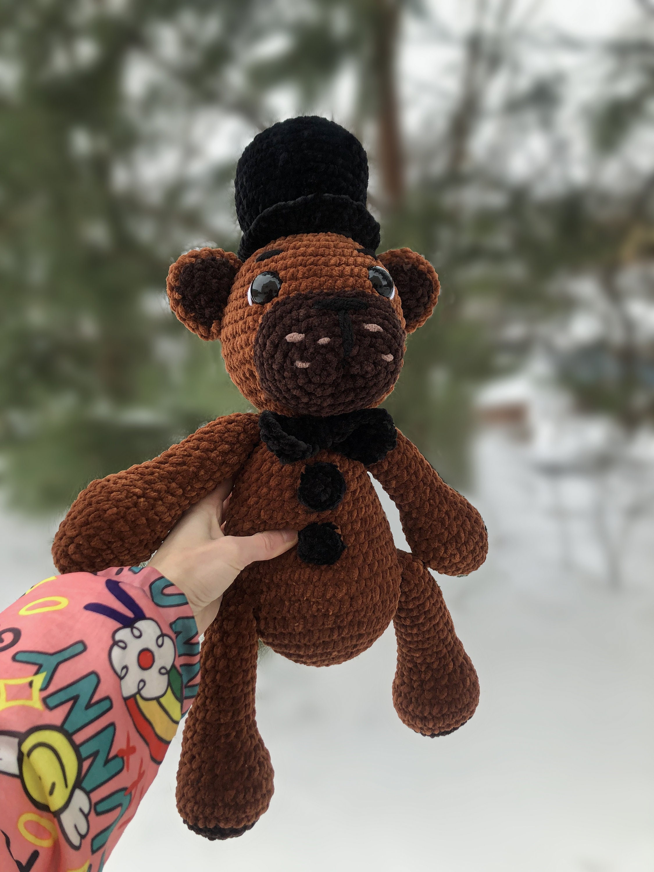 PDF FNAF Top Hat Teddy Bear Crochet Pattern, Amigurumi Tutorial ...