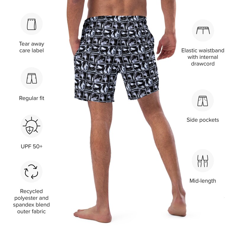 Smooth as Ice Men's Swim Trunks - Etsy