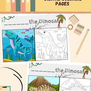 20 Dinosaur Coloring Pages- Super Fun Coloring Pages for Children ...