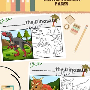 20 Dinosaur Coloring Pages- Super Fun Coloring Pages for Children ...