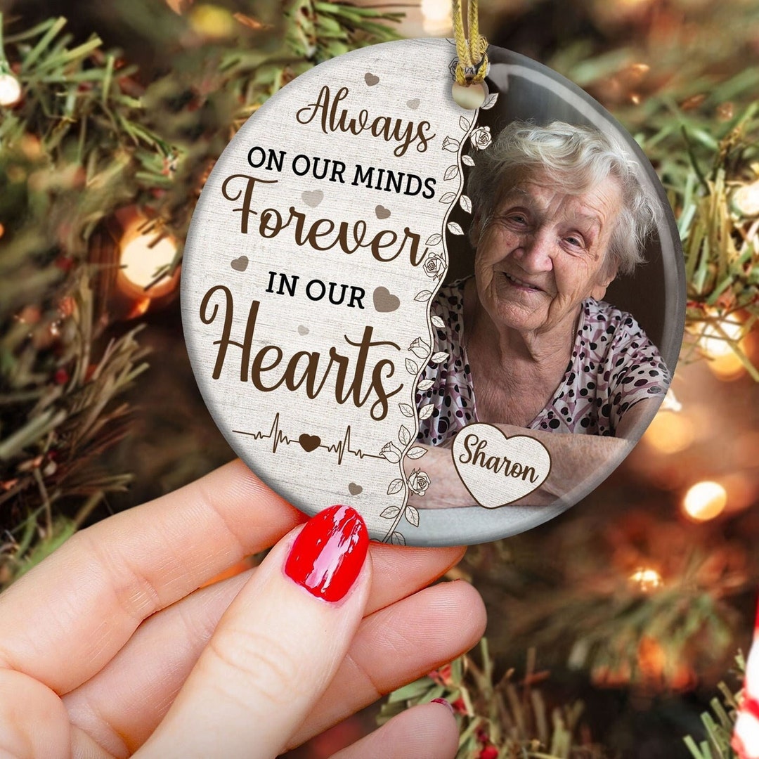 Personalized Photo Memorial Christmas Ornament Custom in - Etsy