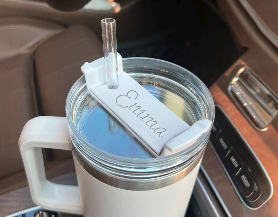 40oz Custom Acrylic Tumbler Tag, Personalized Name Tag Tumbler, Custom ...