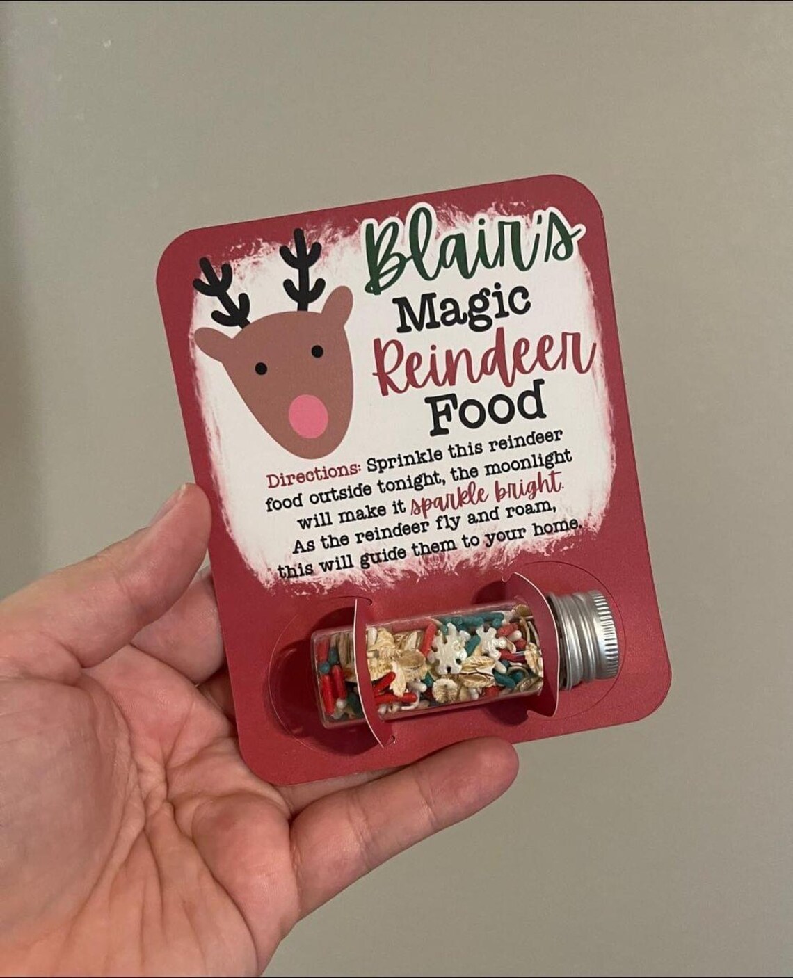 Magic Reindeer Food | Christmas Eve Gift | Reindeer Food | Christmas ...