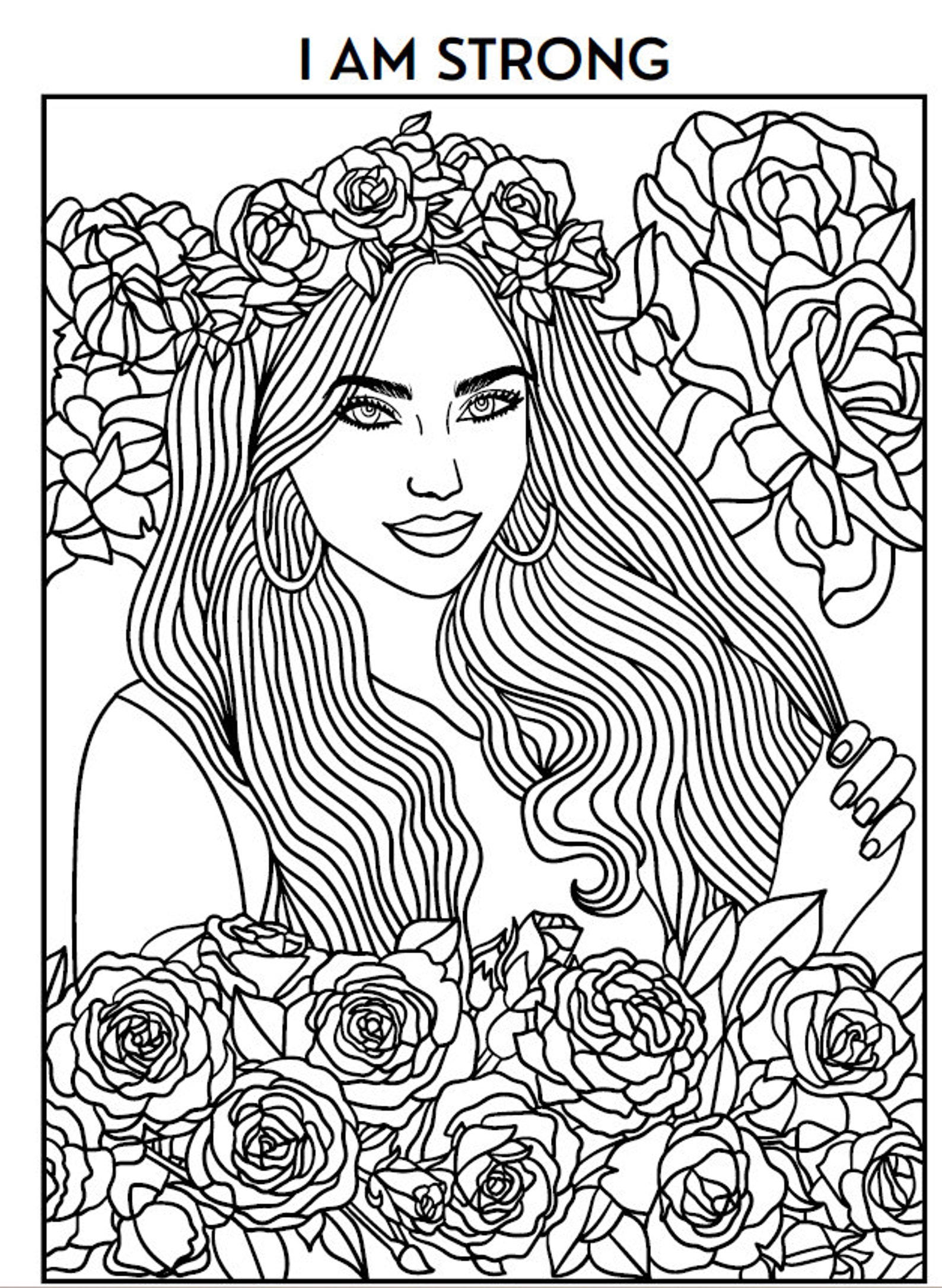 Positive Affirmations Coloring Book - 25 Pages - Etsy