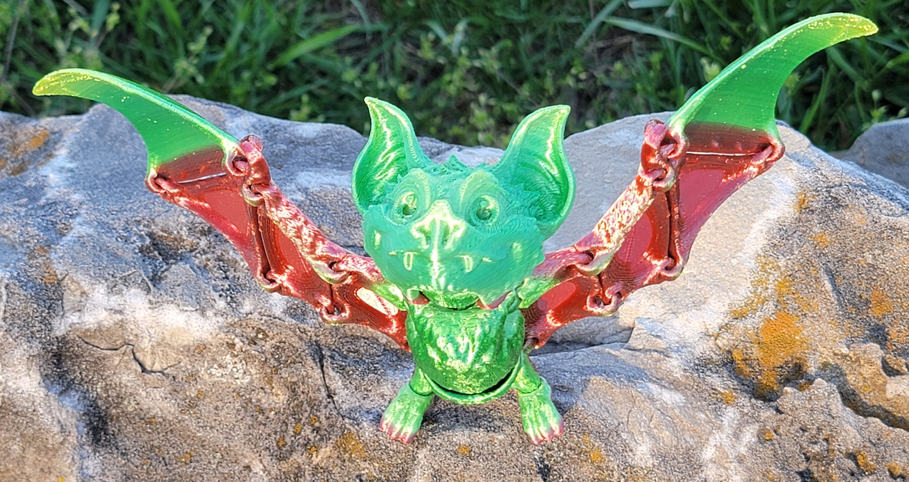 3D Printed Bat 3D Printed Articulated Desktop Pet Fidget - Etsy Canada