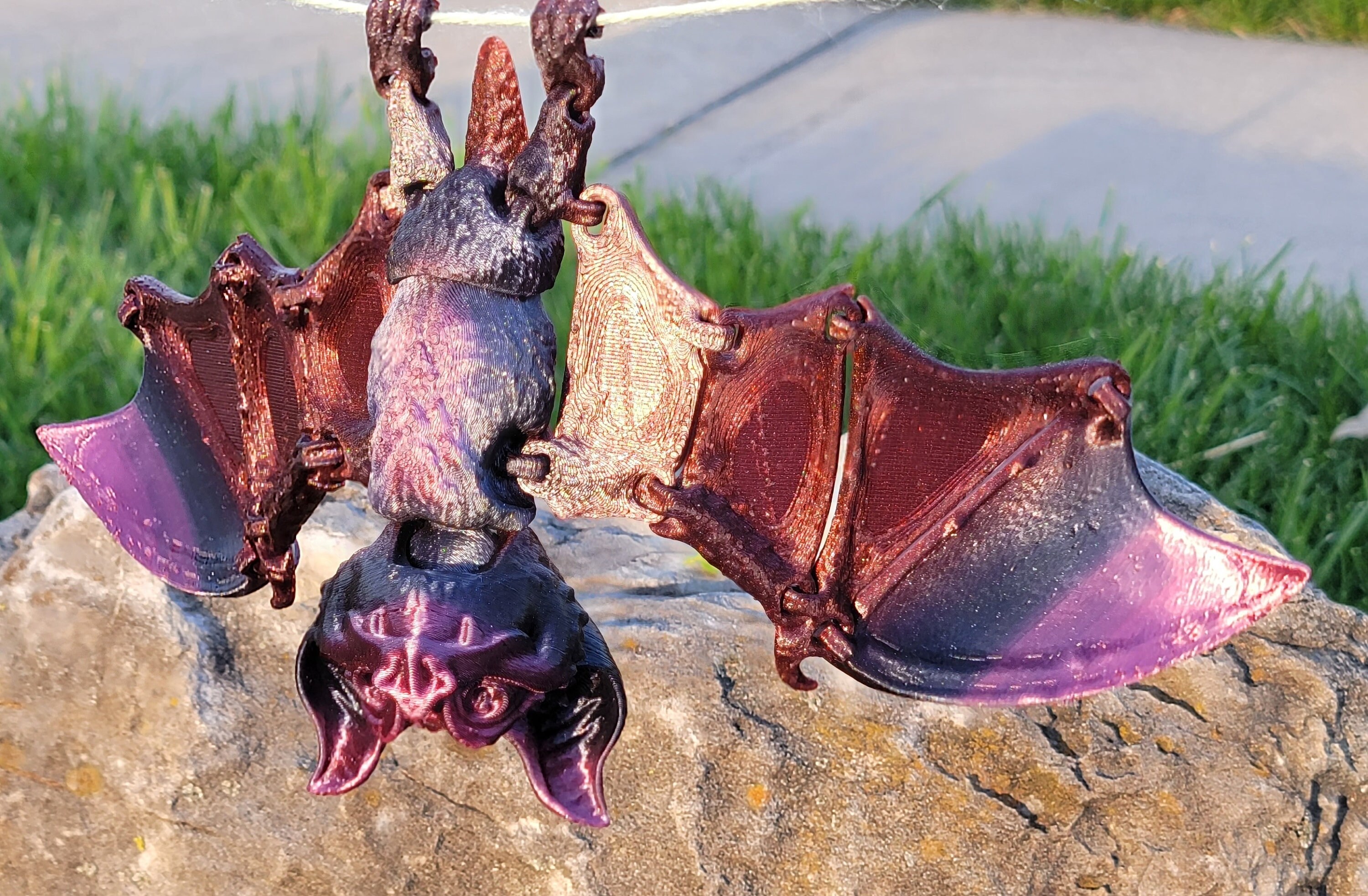 3D Printed Bat 3D Printed Articulated Desktop Pet Fidget - Etsy Canada