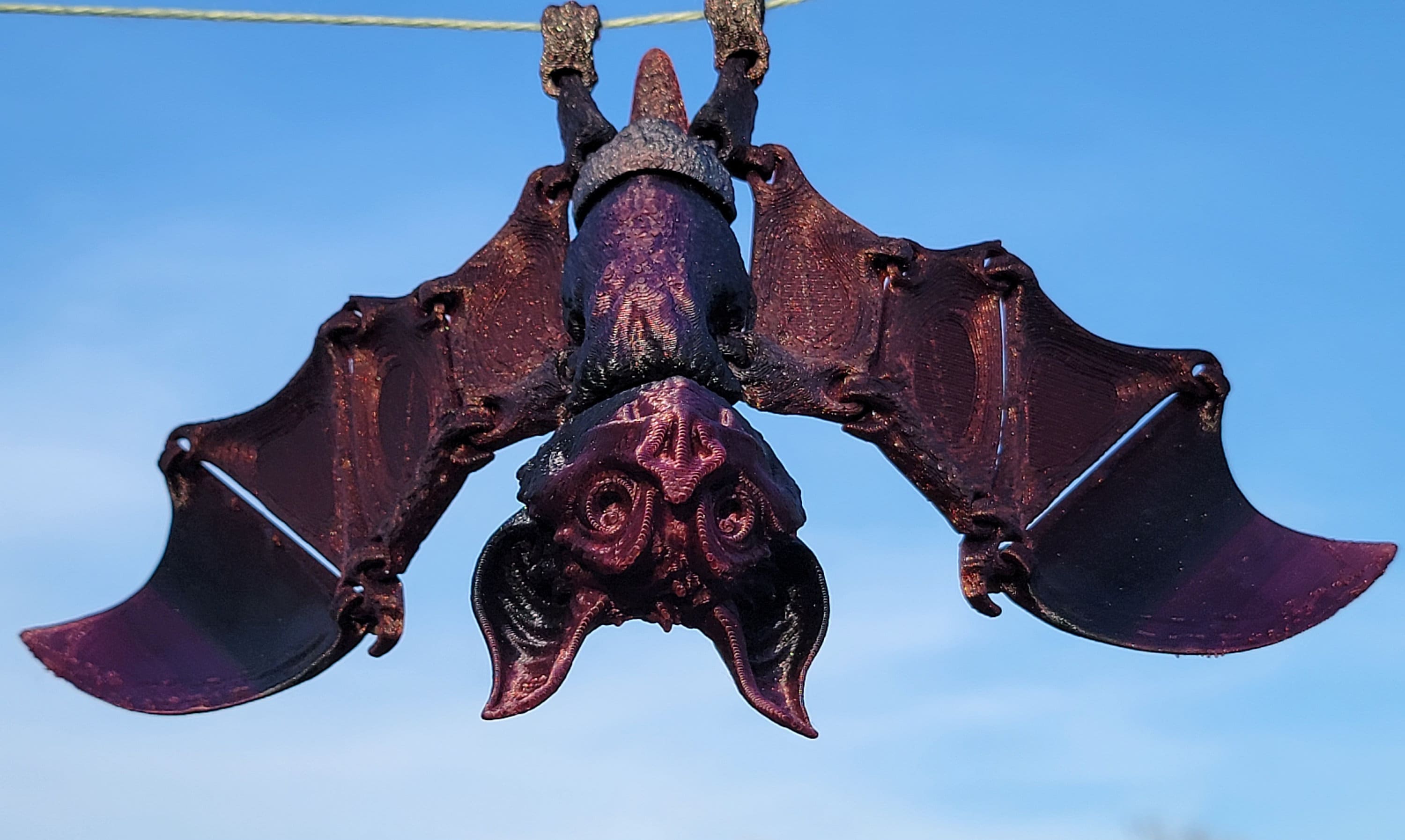 3D Printed Bat 3D Printed Articulated Desktop Pet Fidget - Etsy Canada