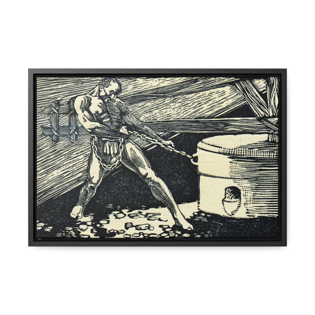 Cabiria's Vintage Illustration 1914 (maciste) Gallery Canva Wrap - Etsy