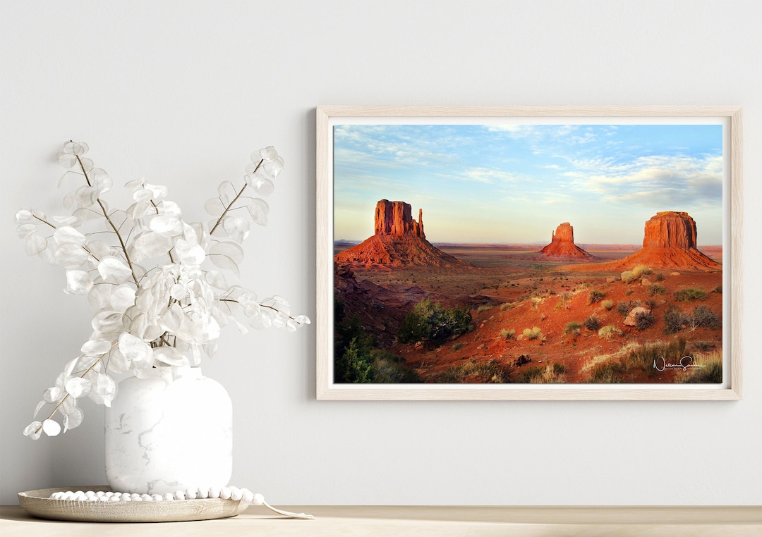 Monument Valley Print, West & East Mitten Butte View (digital Download ...