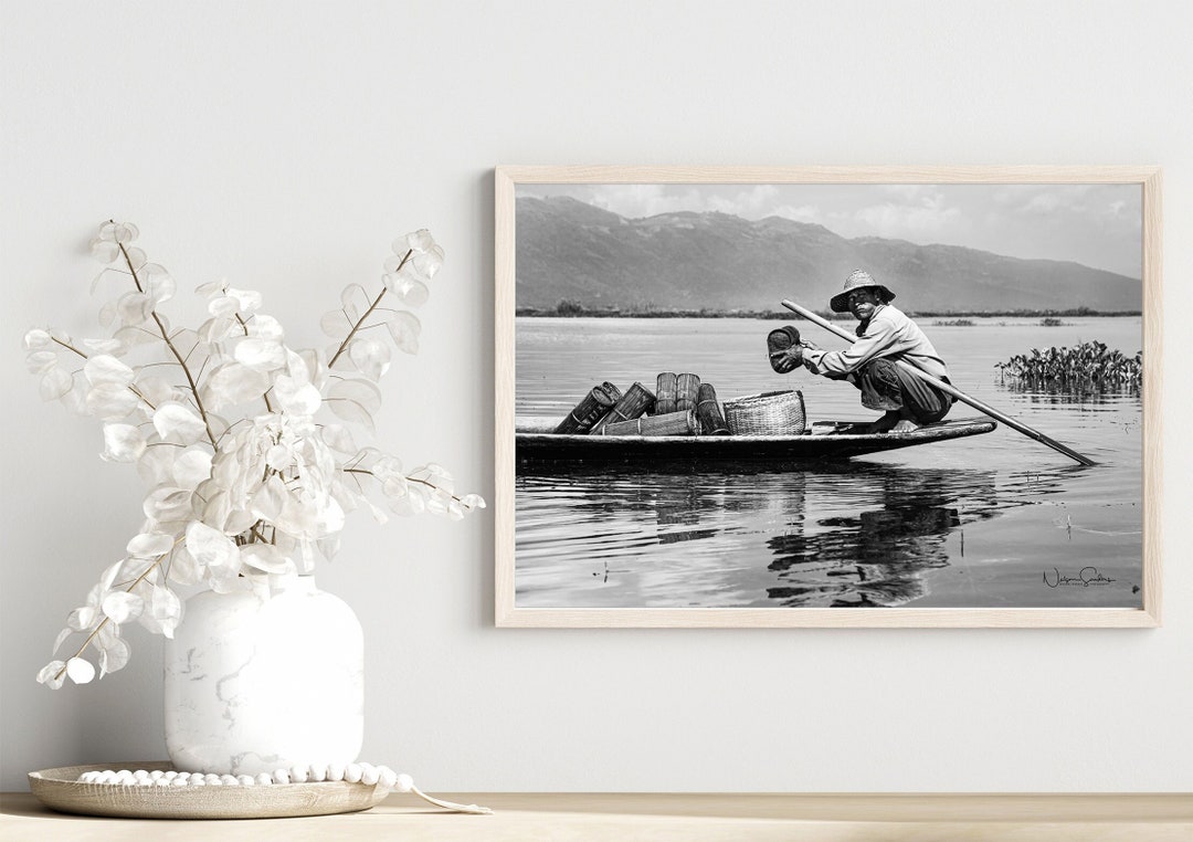 Inle Lake, Myanmar Wall Art, Myanmar Photo, Myanmar Decor, Yangon, Asia ...