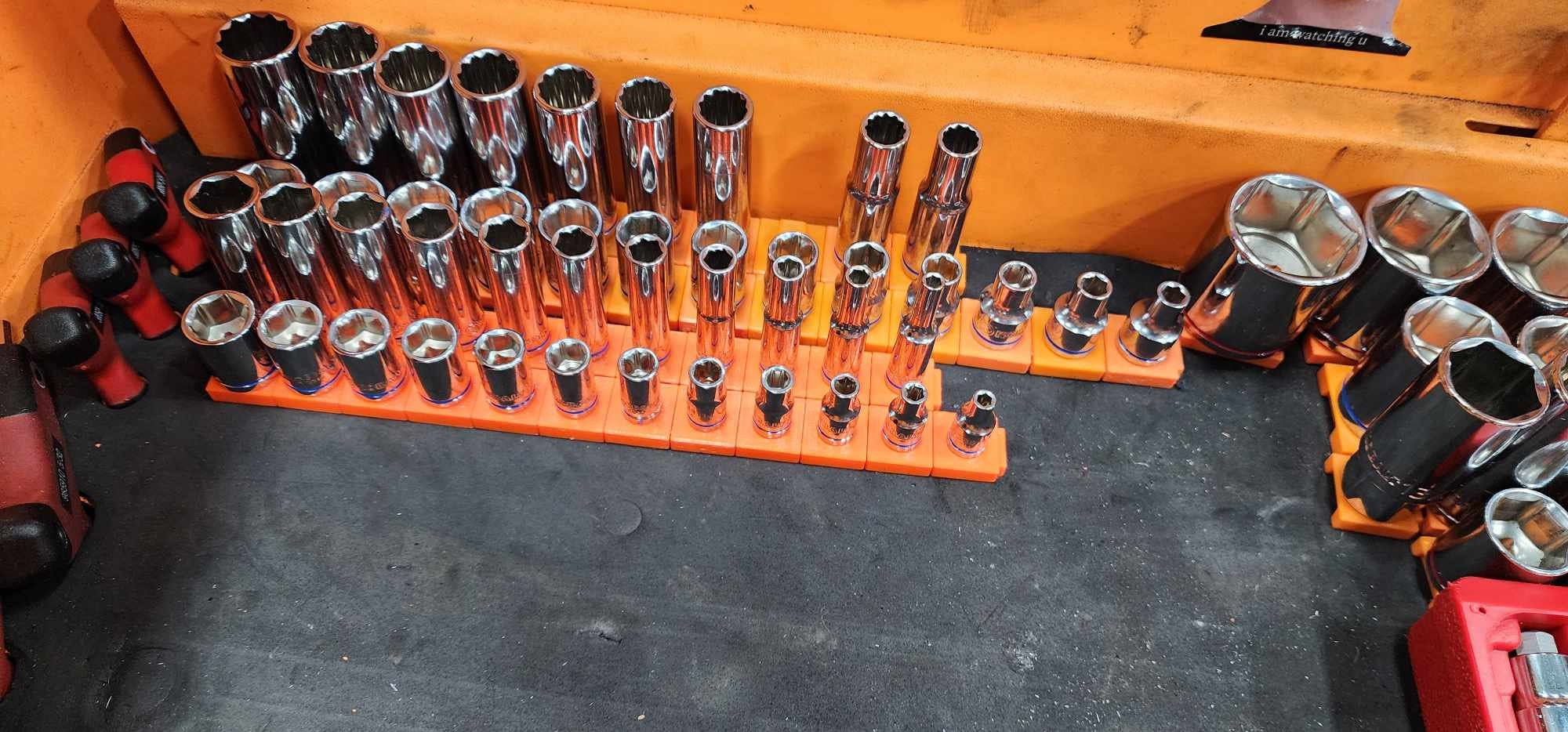 3/8 Drive Socket Rail Small Size Magnetic Modular Socket Organizer 3d ...