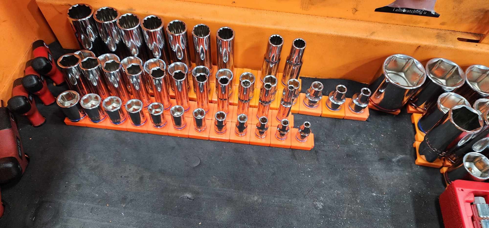 3/8 Drive Socket Rail Large Size Magnetic Modular Socket Organizer 3d ...