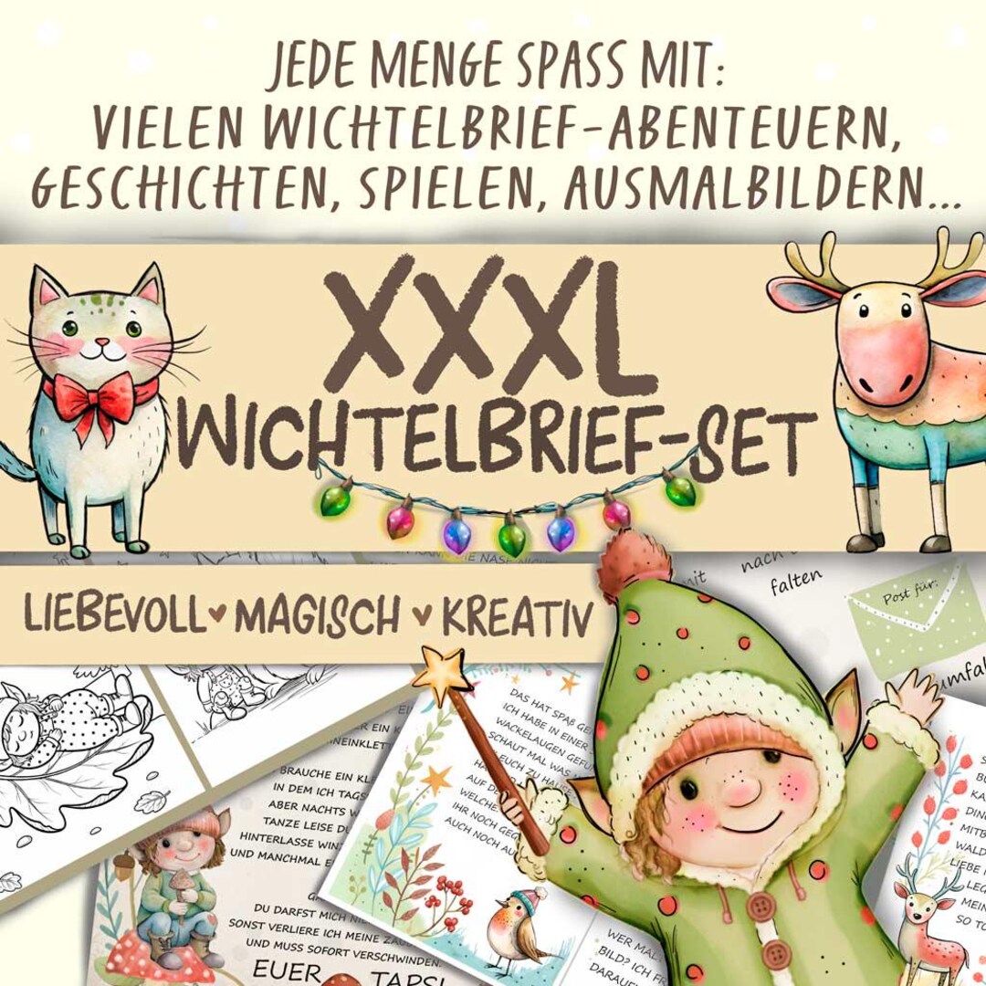 Printable Secret Santa Letter Set | 36 Letters, 36 Blank Letters ...