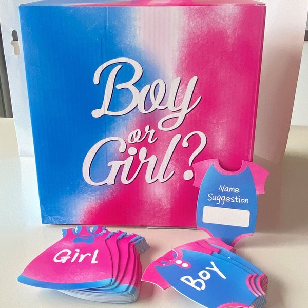 Gender Reveal Voting Box - Etsy