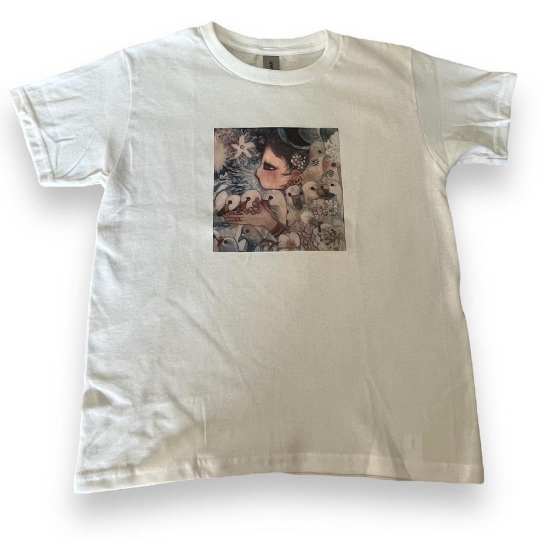 Aya Takano Swan Handmade Screenprinted Women's Baby Tee - Etsy