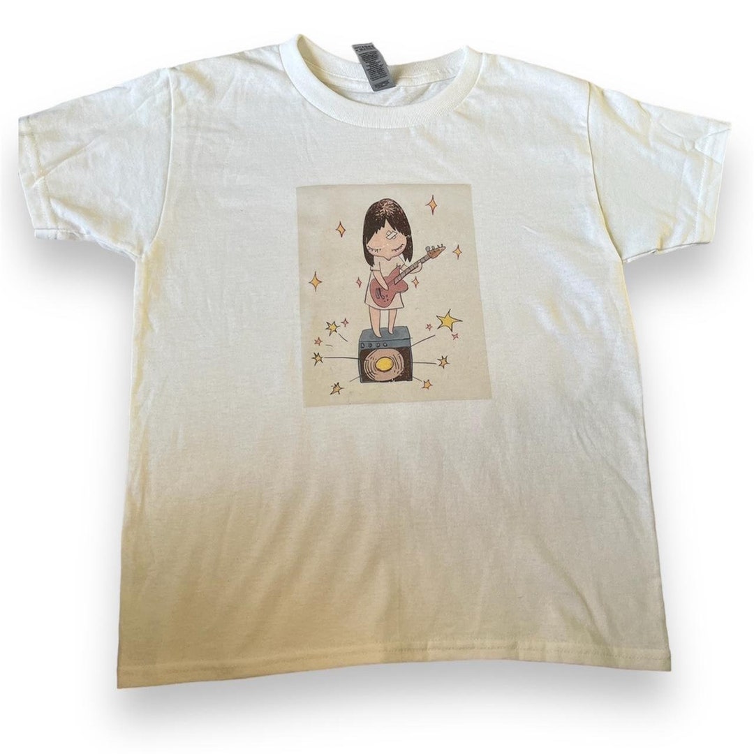 Yoshitomo Nara Guitar Girl Handmade Screenprinted Women's - Etsy UK