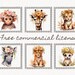 Digital Clipart Illustration Set Cute Baby Safari Animals - Etsy