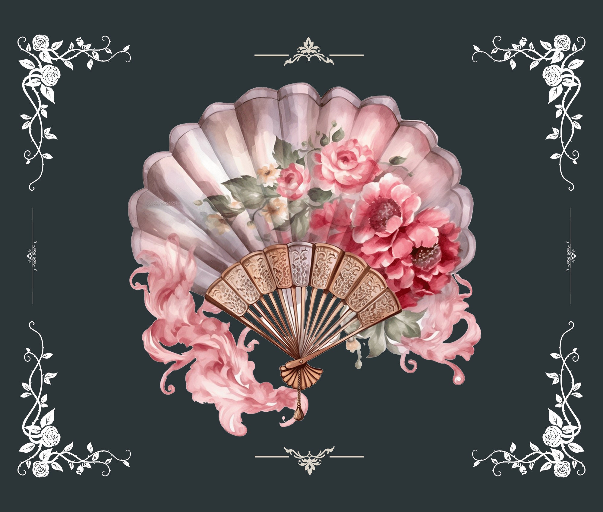 Digital Clipart Illustration Set Rococo Marie Antoinette - Etsy