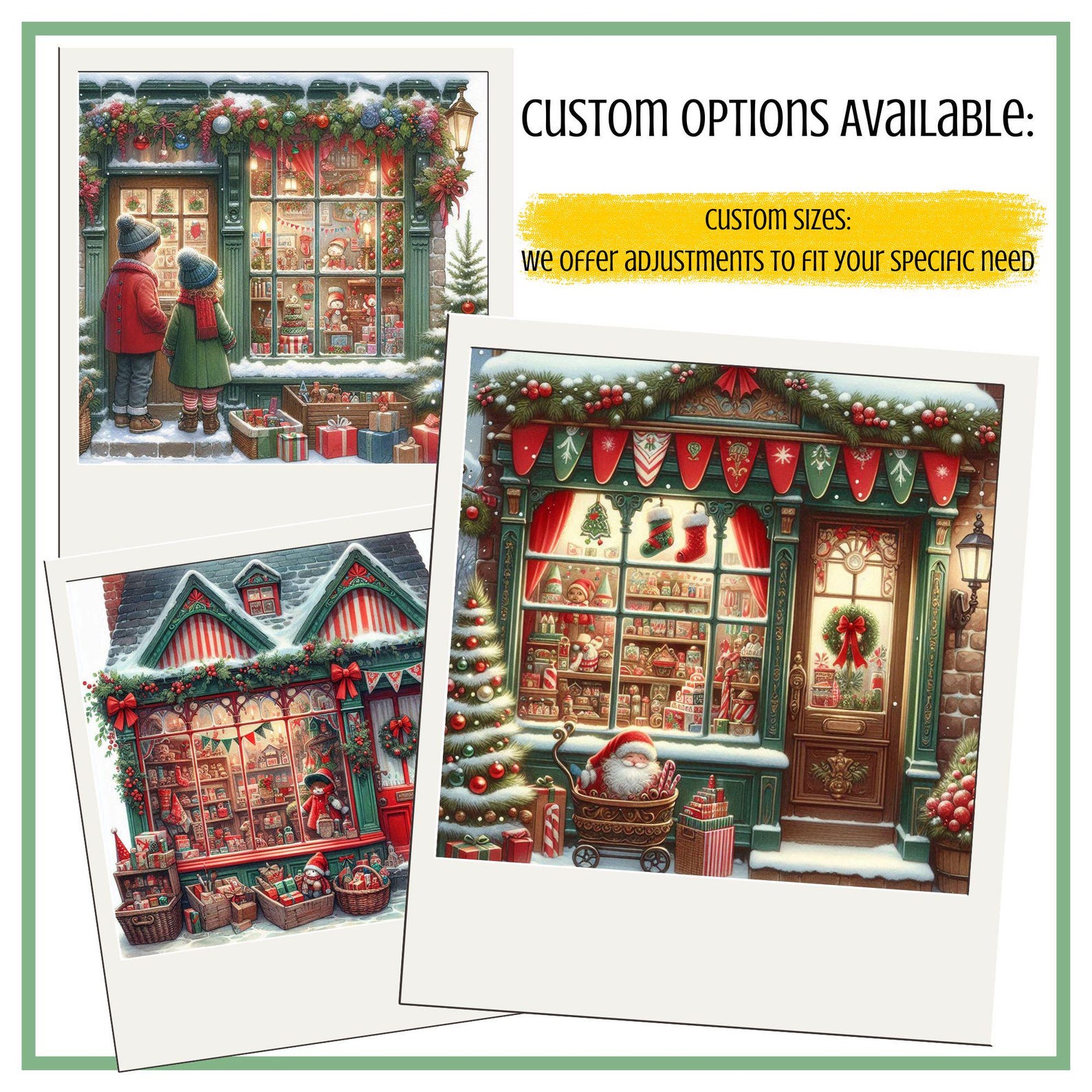 Digital Winter Clipart, Christmas Toy Store, Illustrations for ...