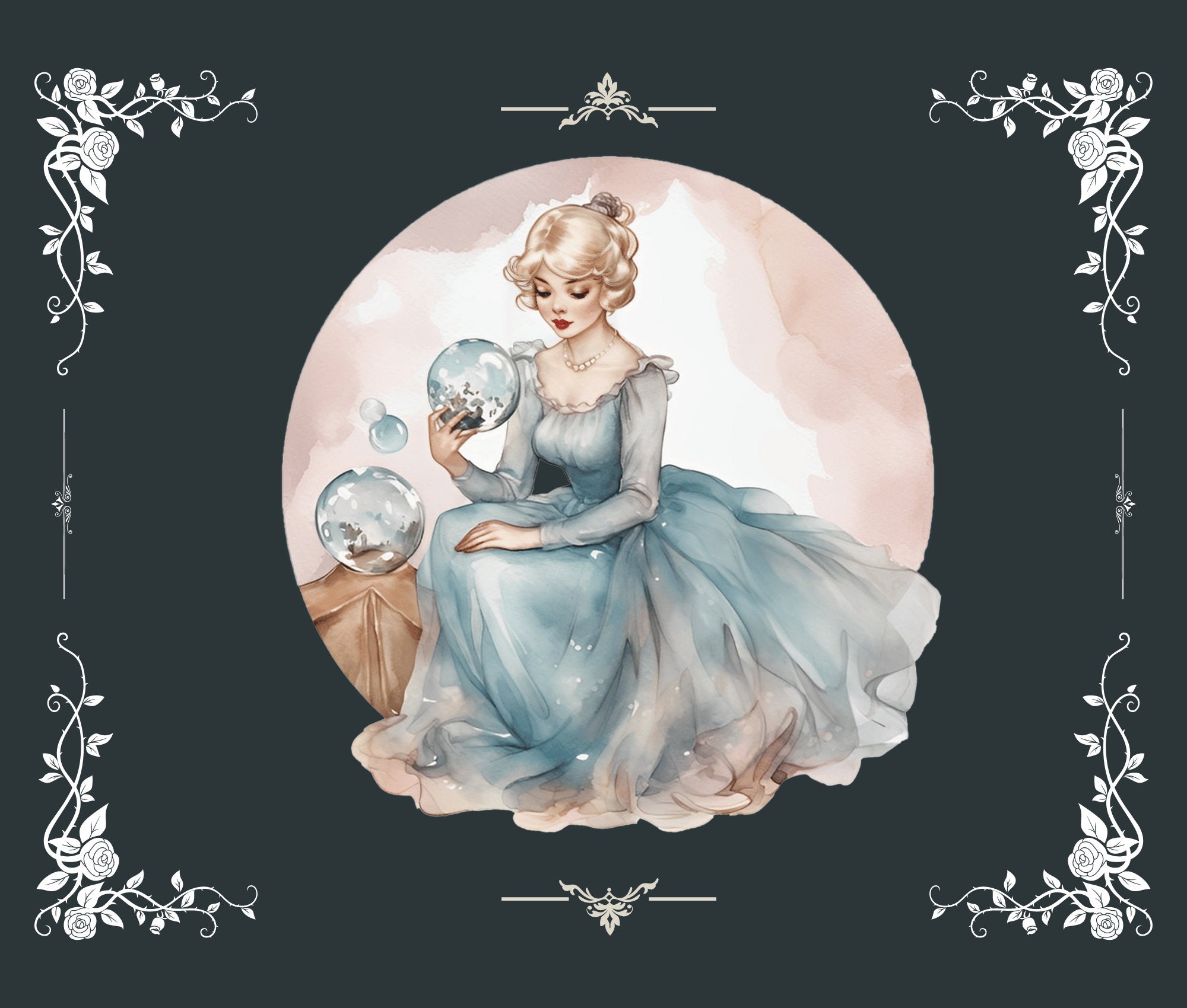Digital Clipart Illustration Set, Cinderella Story Collection, PNG ...