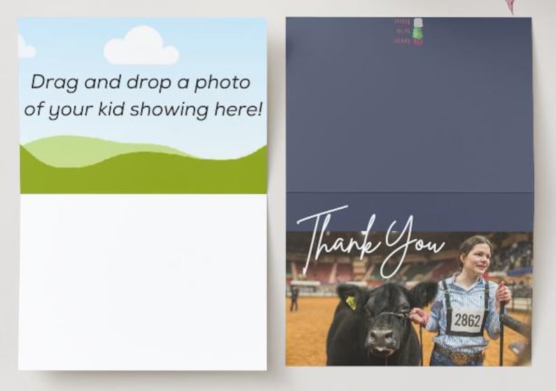Stock Show Thank You Card - INSTANT DOWNLOAD, Editable - Etsy