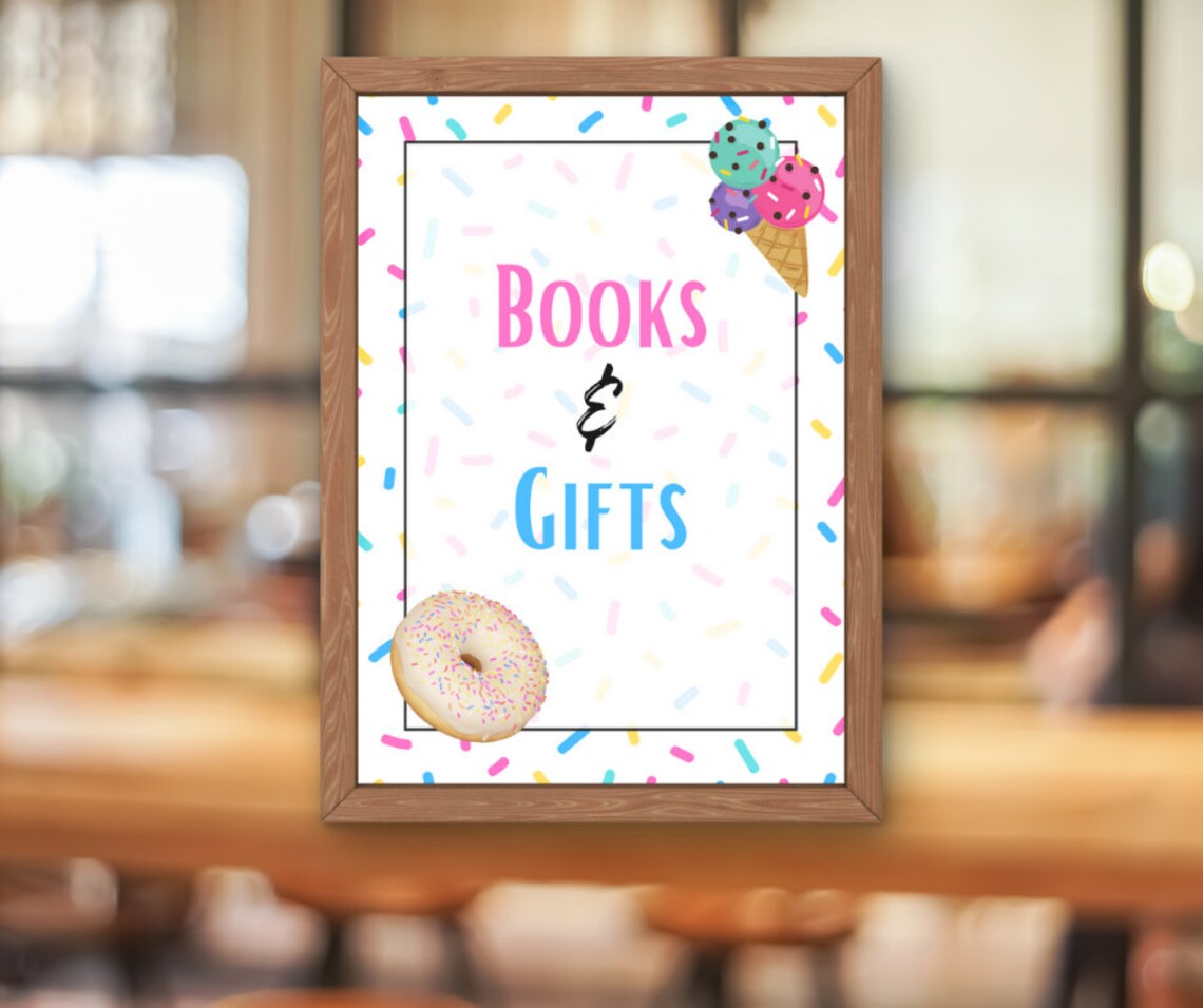 Editable Sprinkle, Baby Shower Signage Bundle, Baby Shower Signs ...