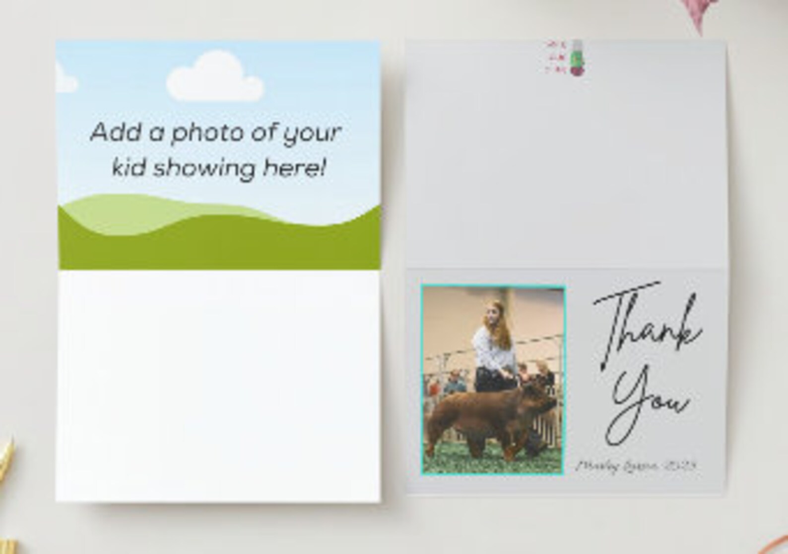 Stock Show Thank You Card - INSTANT DOWNLOAD, Editable - Etsy