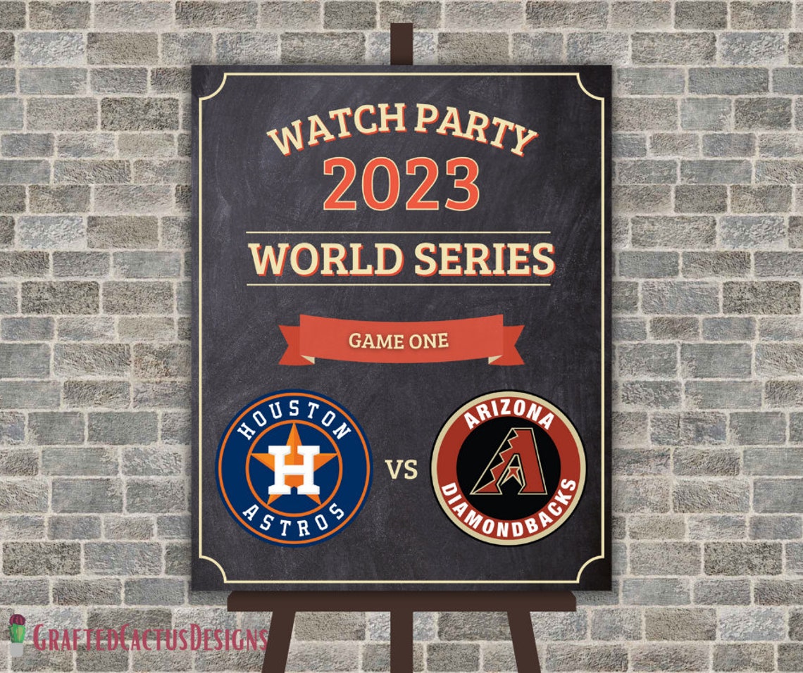 Editable World Series Watch Party Bundle, 2023 MLB World Series, Design ...