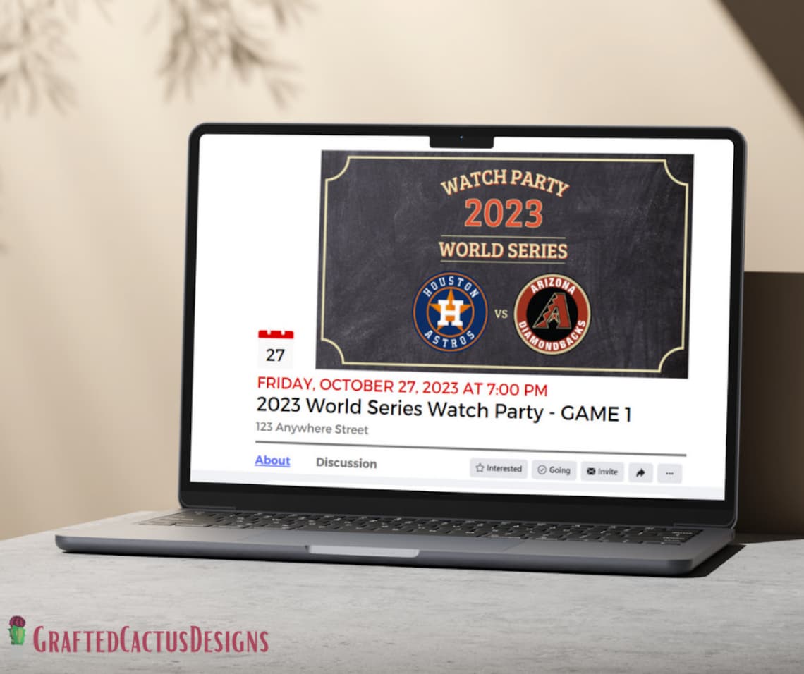 Editable World Series Watch Party Bundle, 2023 MLB World Series, Design ...