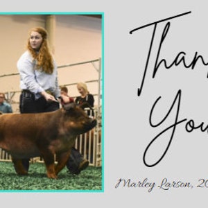 Stock Show Thank You Card - INSTANT DOWNLOAD, Editable - Etsy