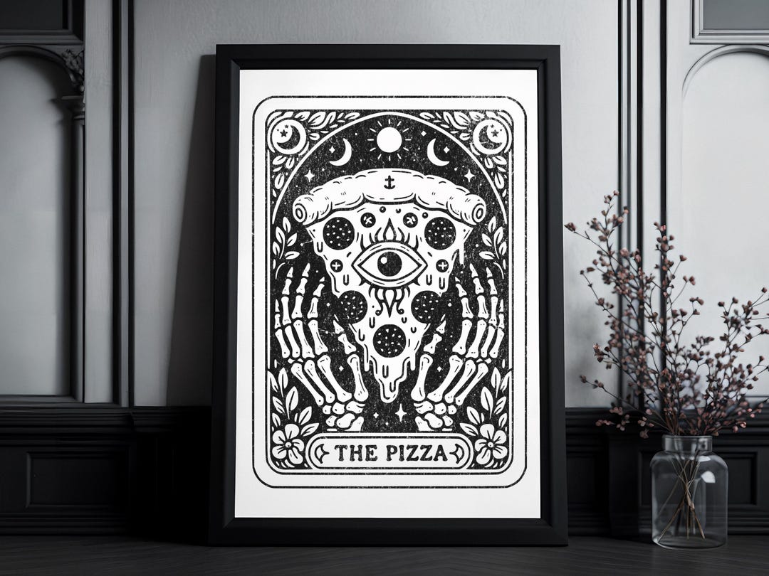 Art Print Tarot Card "the Pizza" | High Quality Print | Food Lover ...