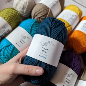 Hobbii Friends Wool | weiches elastisches Garn in verschiedenen Farben ...