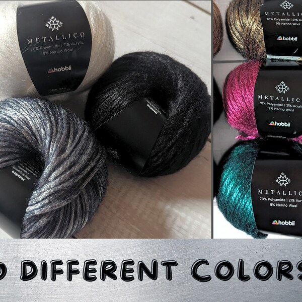 Metallic Yarn - Etsy