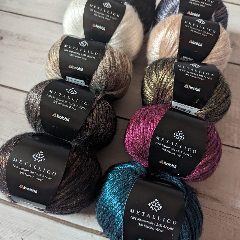 Metallic Yarn - Etsy