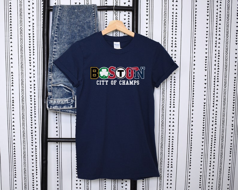 Vintage Boston Sports T-shirt, Boston City of Champs Tee, Unisex Shirt ...