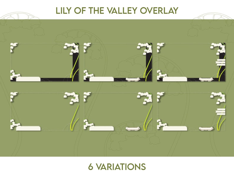 Lily of the Valley Twitch Stream Overlay - Etsy