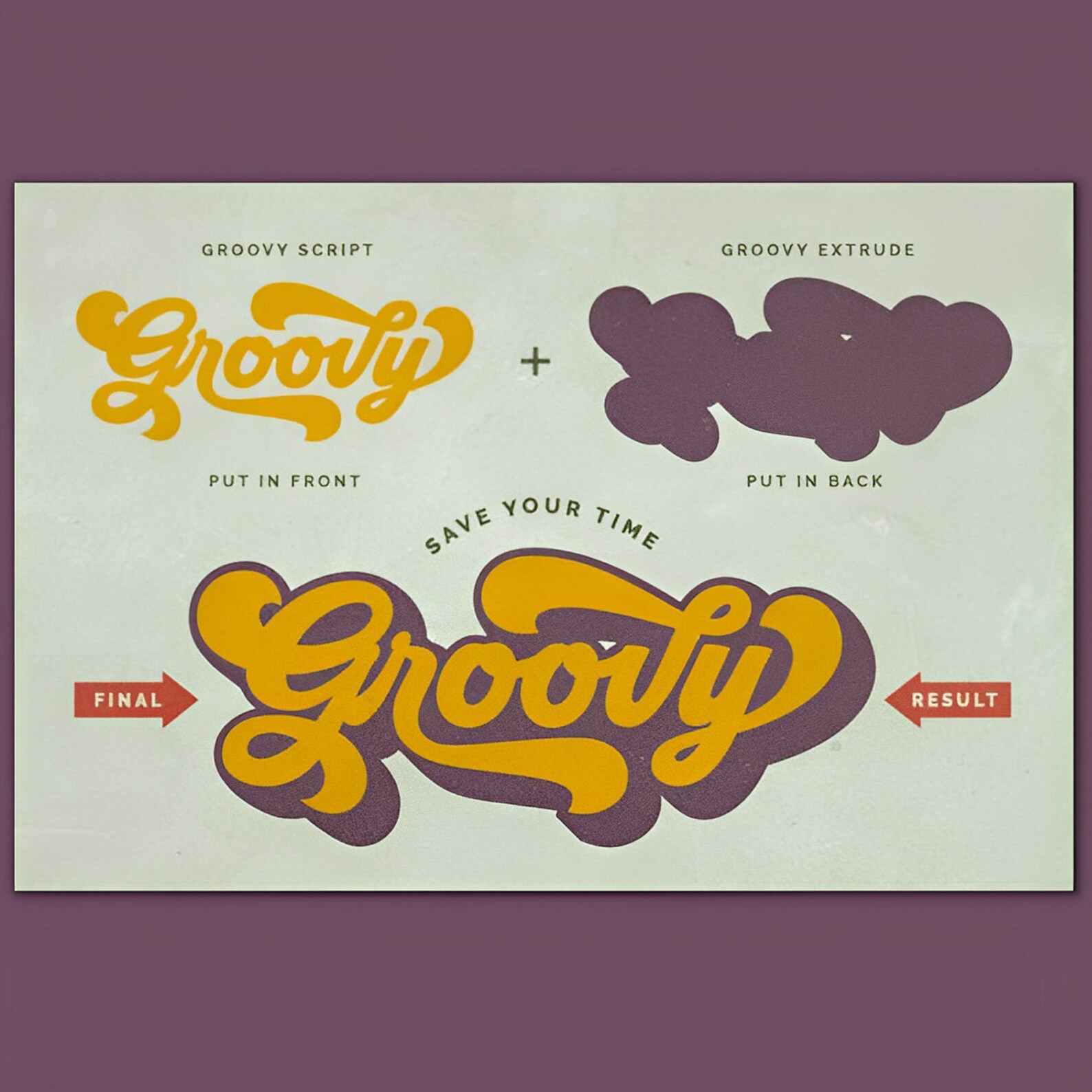 Groovy Script Font Retro Font, Logo Font, Handwriting Font, Script Font ...