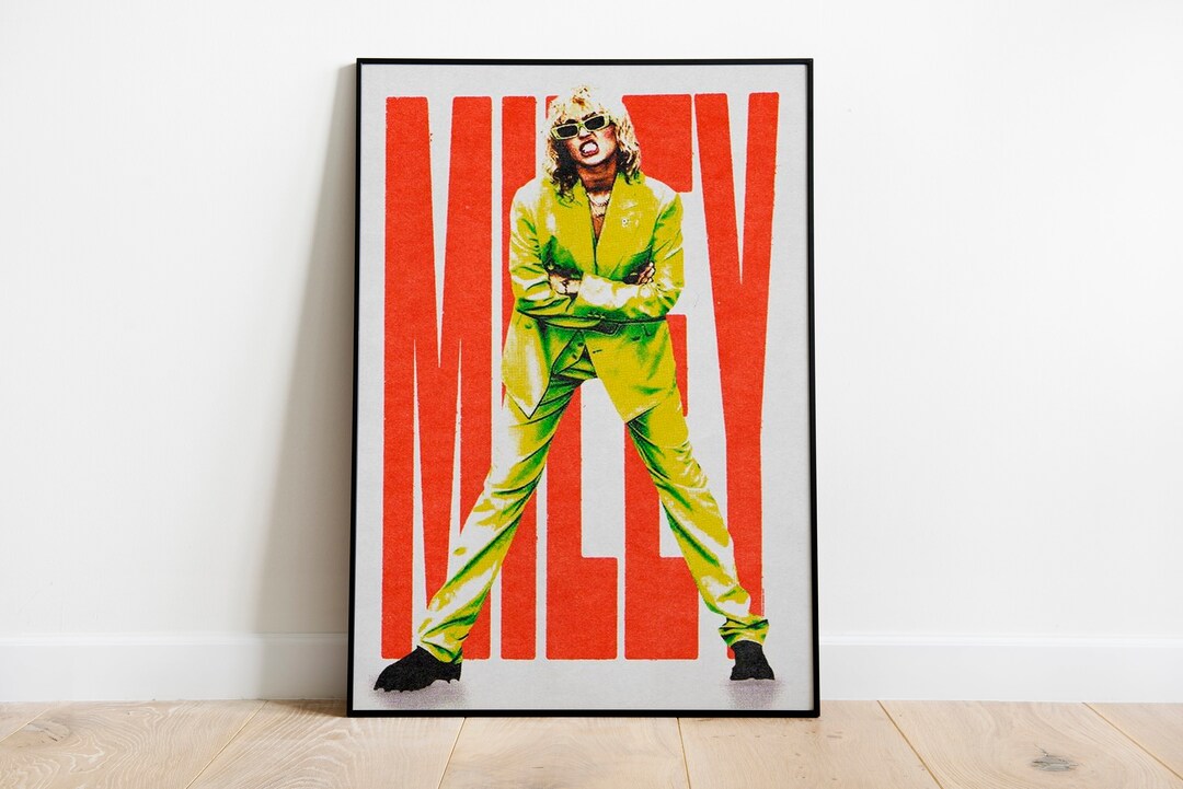 Miley Cyrus Retro Prints, Album Cover Art Poster, Gift for Fan, Album ...