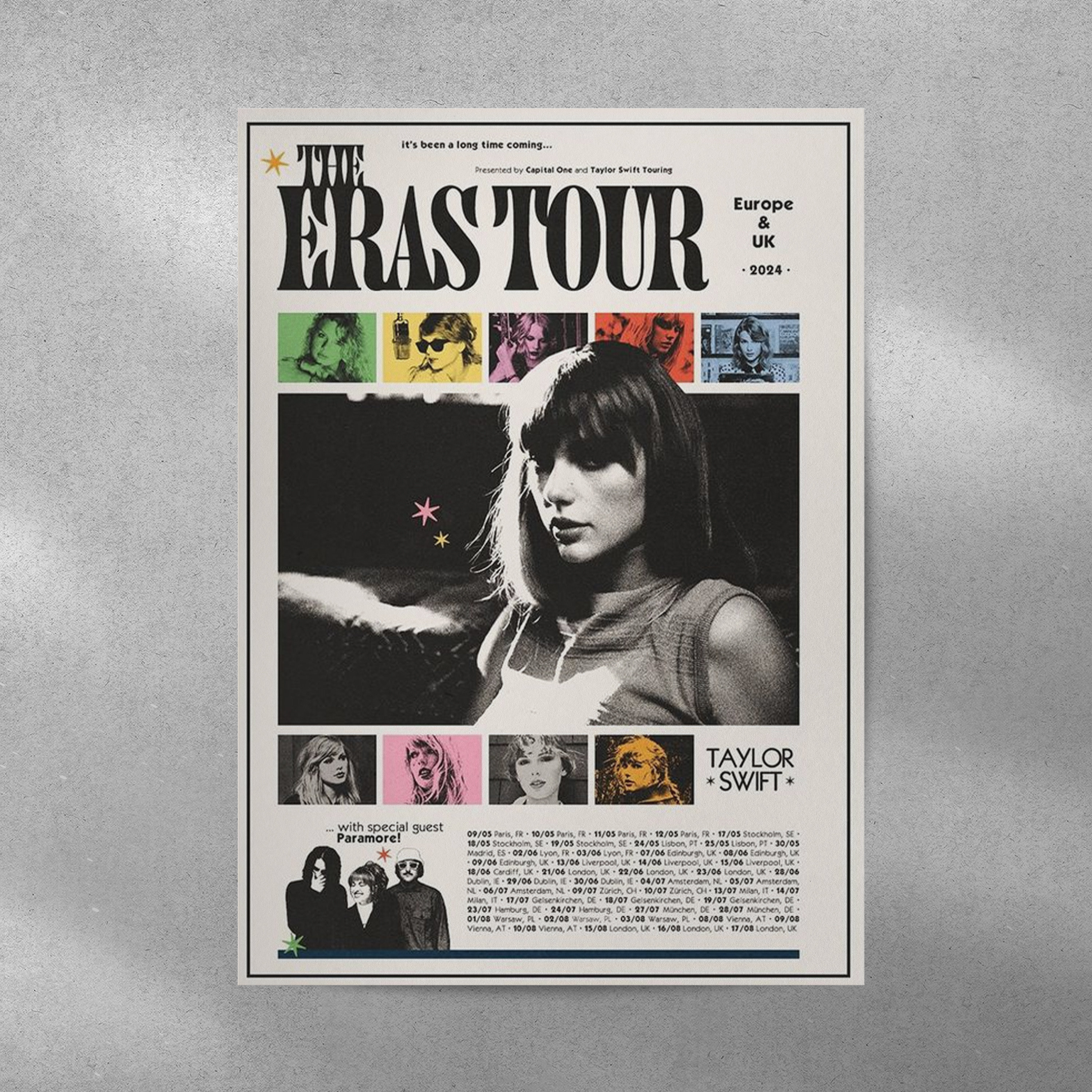 The Eras Tour 2024 Poster, Eras Tour Canvas, the Eras Tour Poster, Gift ...