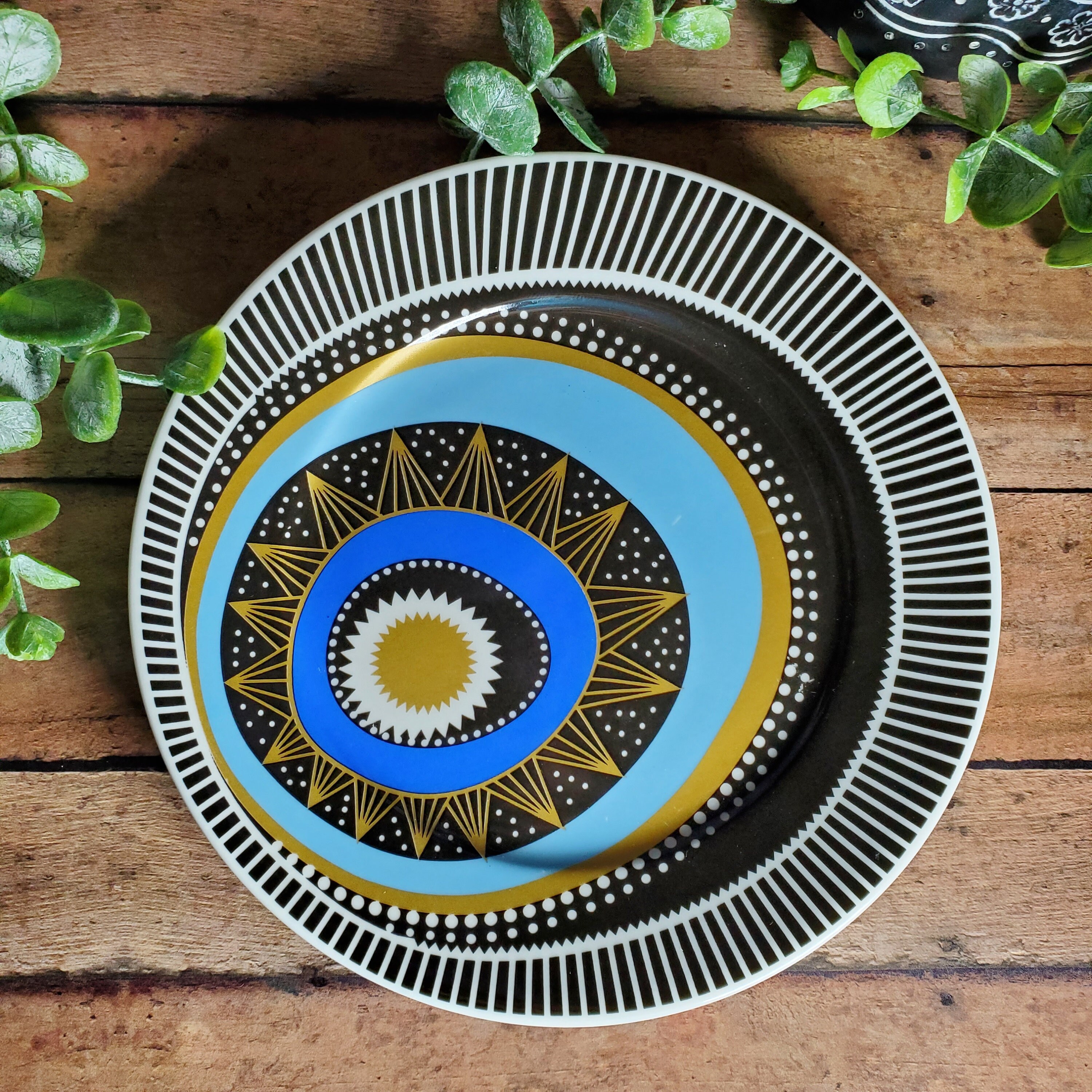 Black and Blue Evil Eye Plate Decorative Plate Home Décor - Etsy