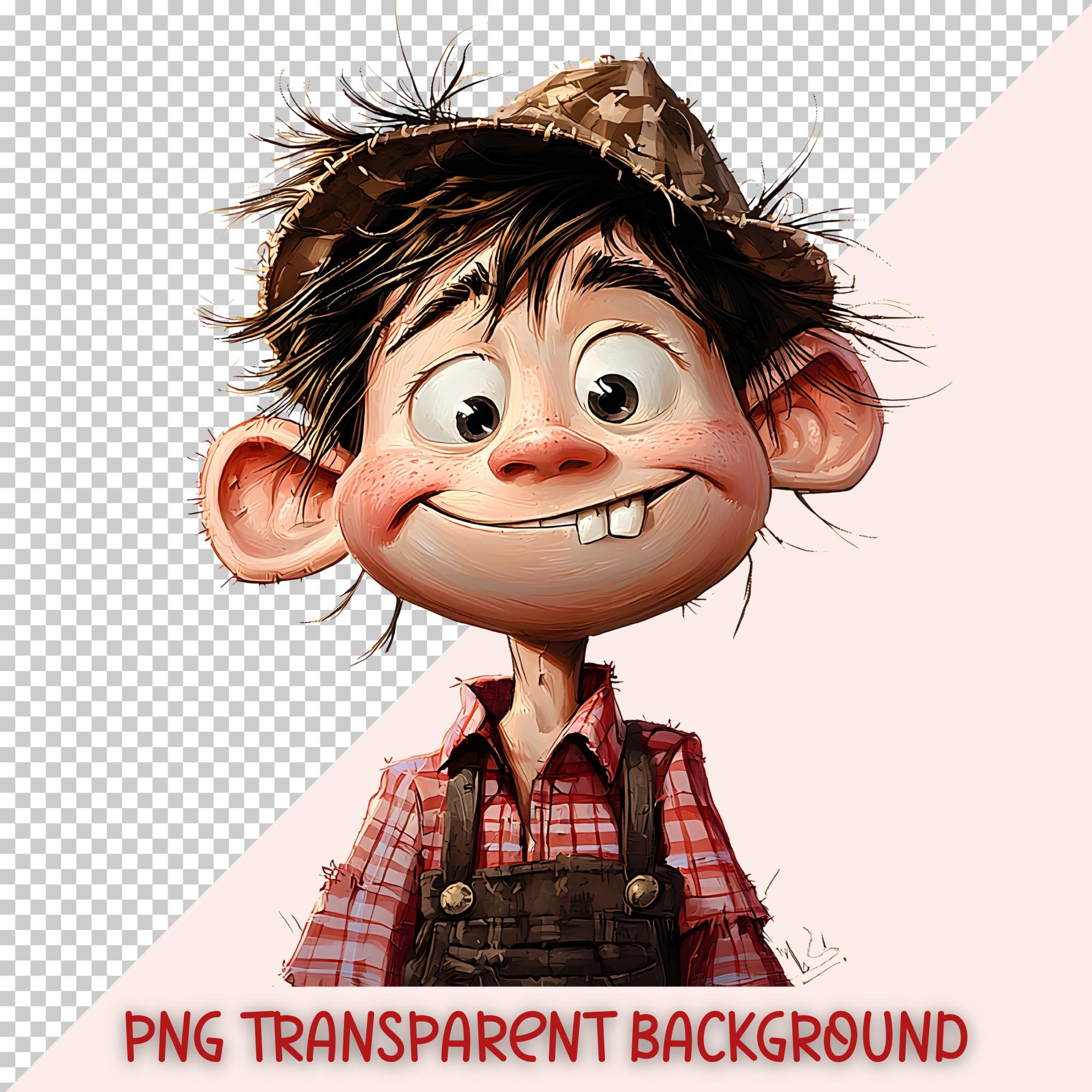 Funny Hillbilly Boy Clipart Bundle: Southern Redneck PNG (digital ...