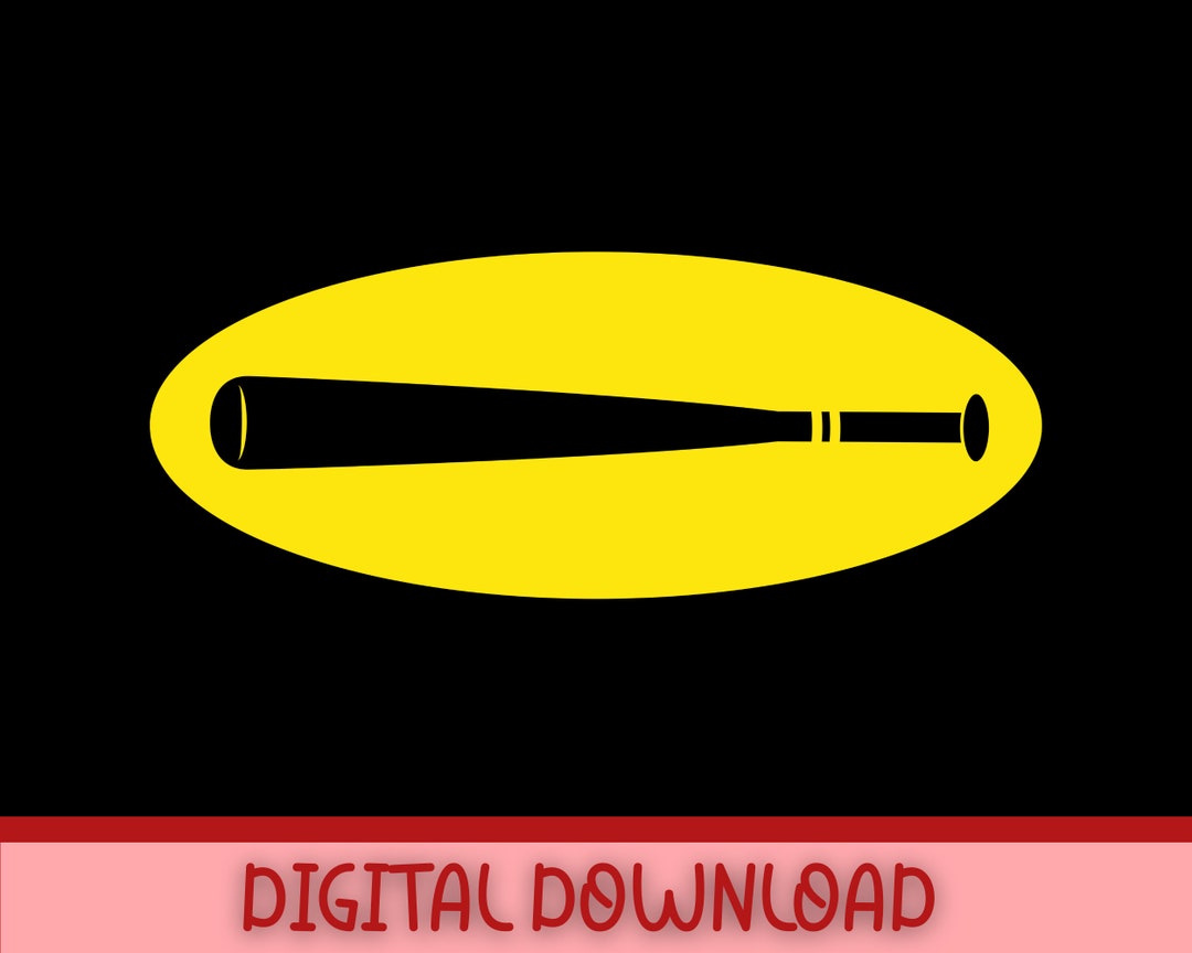 Heroic Baseball Bat Superhero Logo PNG, Funny Cartoon Instant Digital ...