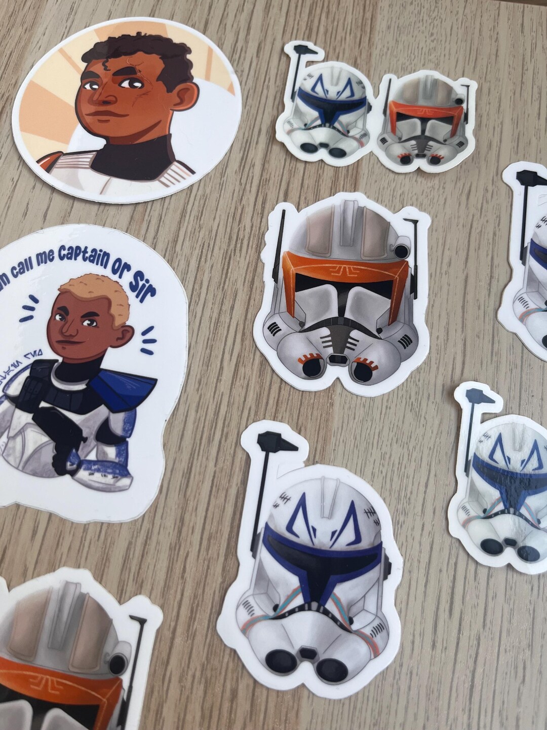 Clone Wars Captain Rex and Commander Cody Stickers - Etsy