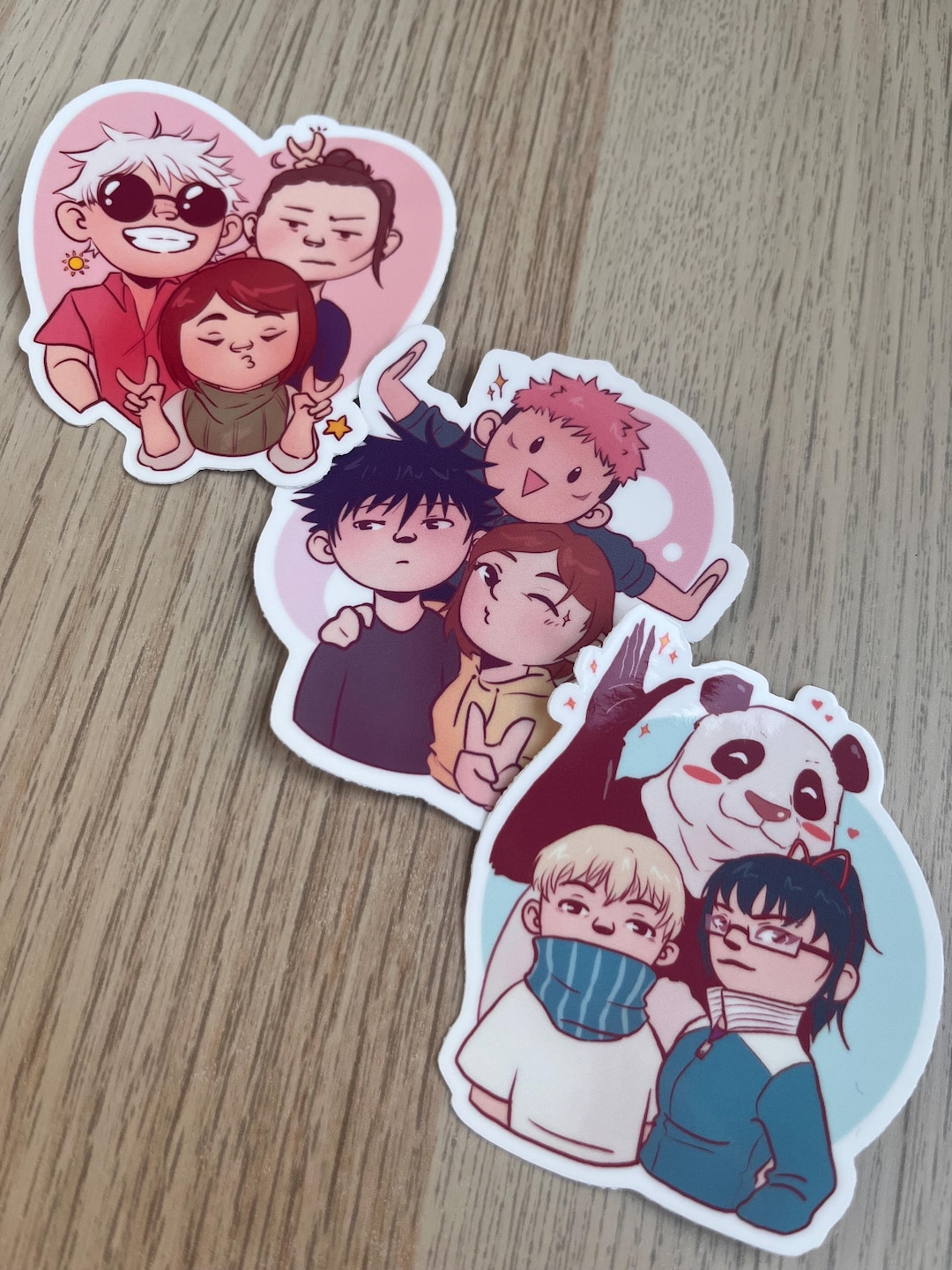 Jujutsu Kaisen Trio Stickers - Etsy