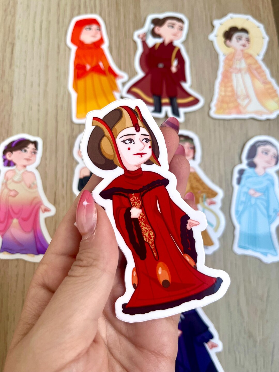 Star Wars Padme Amidala Chibi Stickers - Etsy UK