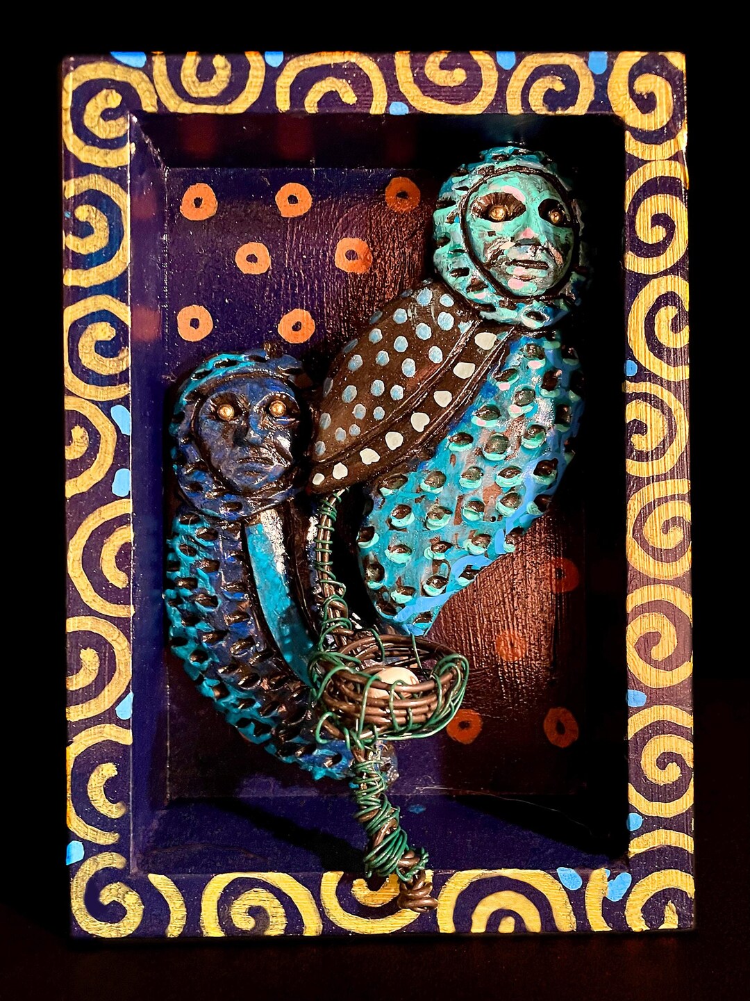 Birds Person Hybrid Shadow Box #1 - Etsy