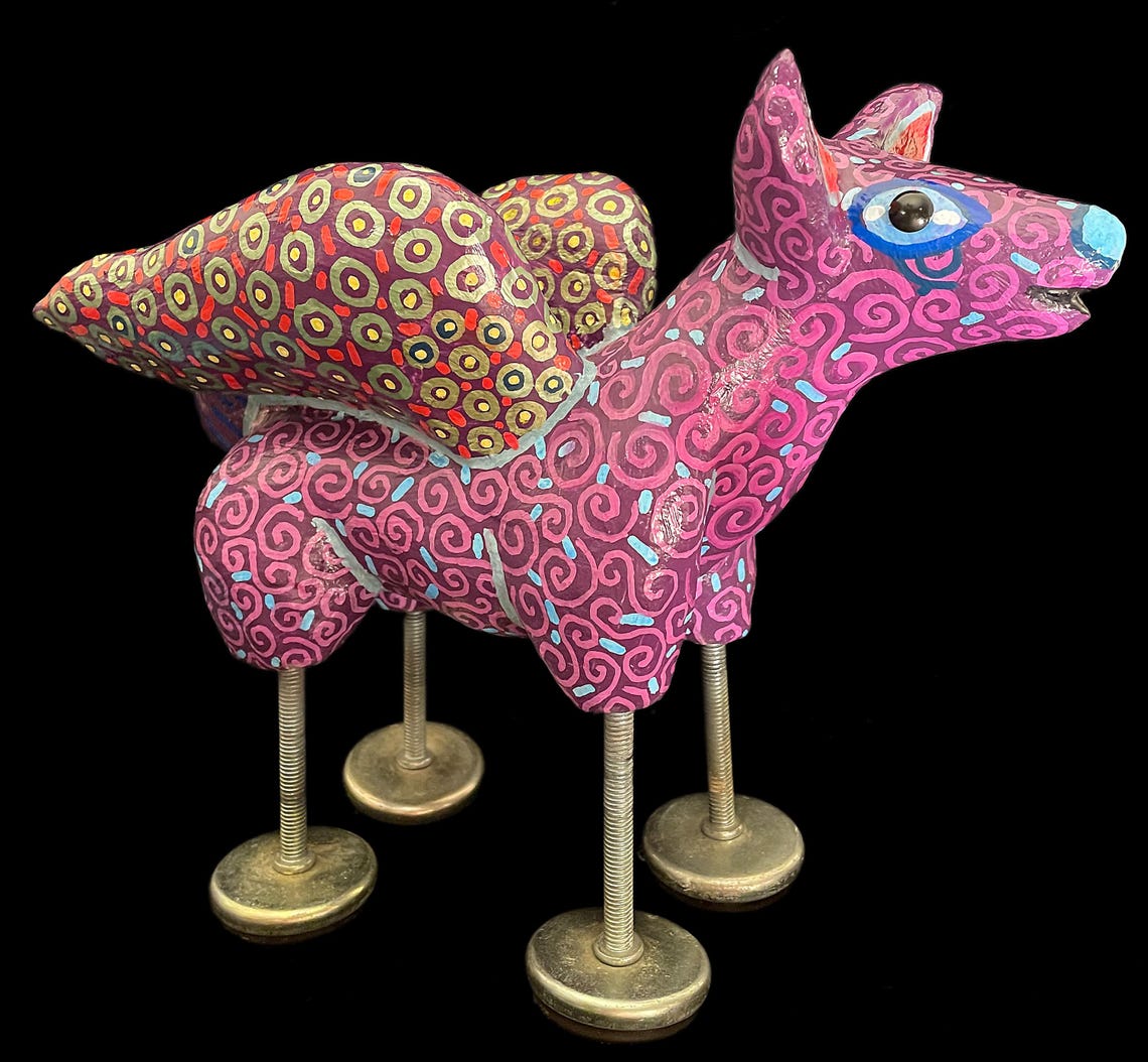 Flying Beast Professor Gadget Alebrije Paper Mache Sculpture - Etsy